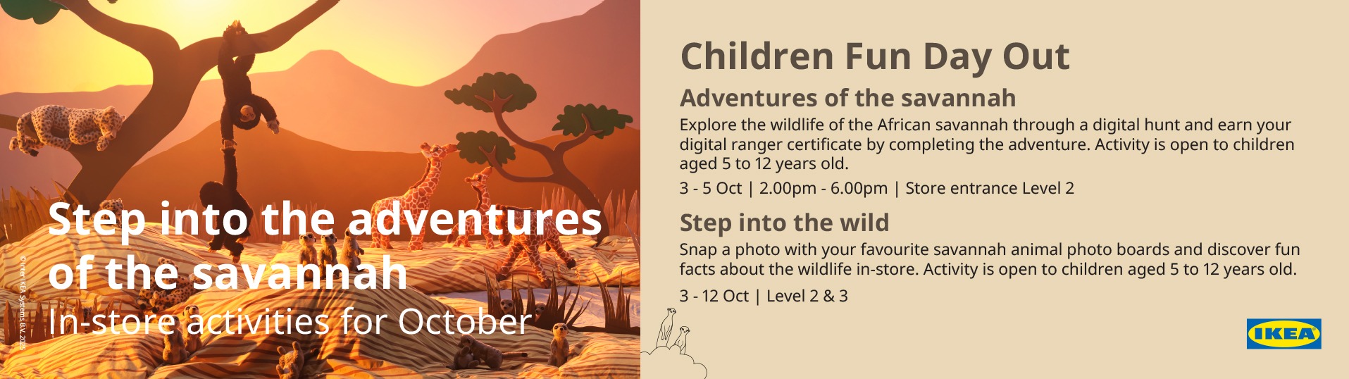 Step into the adventures of the savannah at Jem